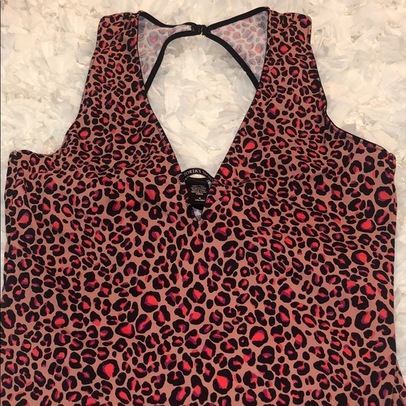 Victoria's Secret | Tops | Victorias Secret Animal Print Body Suit Med ...